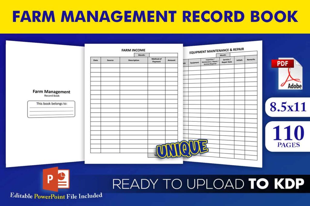 KDP Interiors: Farm Management Record Book - Beast Designer - Best KDP ...