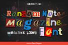 Ransom Note Magazine Font | Newspaper Cutout Letters Font - Beast ...
