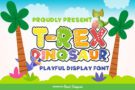 T-REX Dinosaur Font | Cute Dinosaur Font - Beast Designer - Best KDP ...